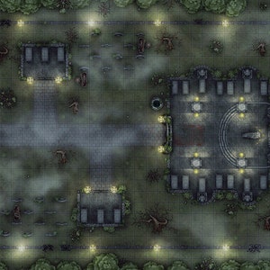 Old Cemetery Battle Map, Dnd Battle Map, D&D, Battlemap, Dungeons and ...