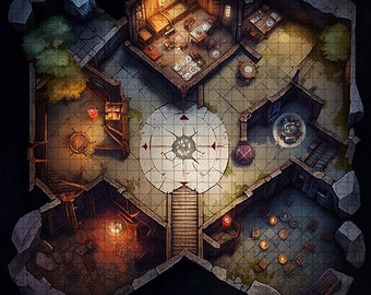 Forest Cottage Battle Map, Dnd Battle Map, D&D, Battlemap, Dungeons and ...