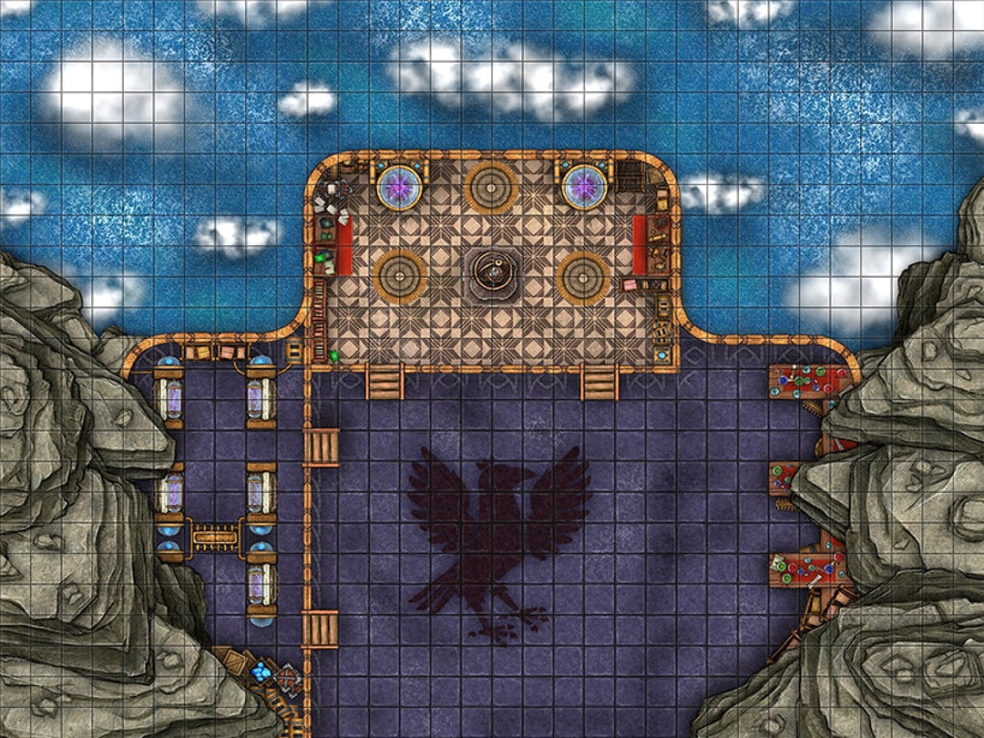 Wizard Study Battle Map, Dnd Battle Map, D&D, Battlemap, Dungeons and ...