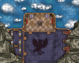 Unearthed Hell Battle Map, Dnd Battle Map, D&D, Battlemap, Dungeons and ...