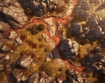 Fire Reigns Battle Map, Dnd Battle Map, D&D, Battlemap, Dungeons and ...