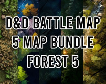 Forest Waterfall Battle Map, Dnd Battle Map, D&D, Battlemap, Dungeons and Dragons, 5e, Roll20 ...