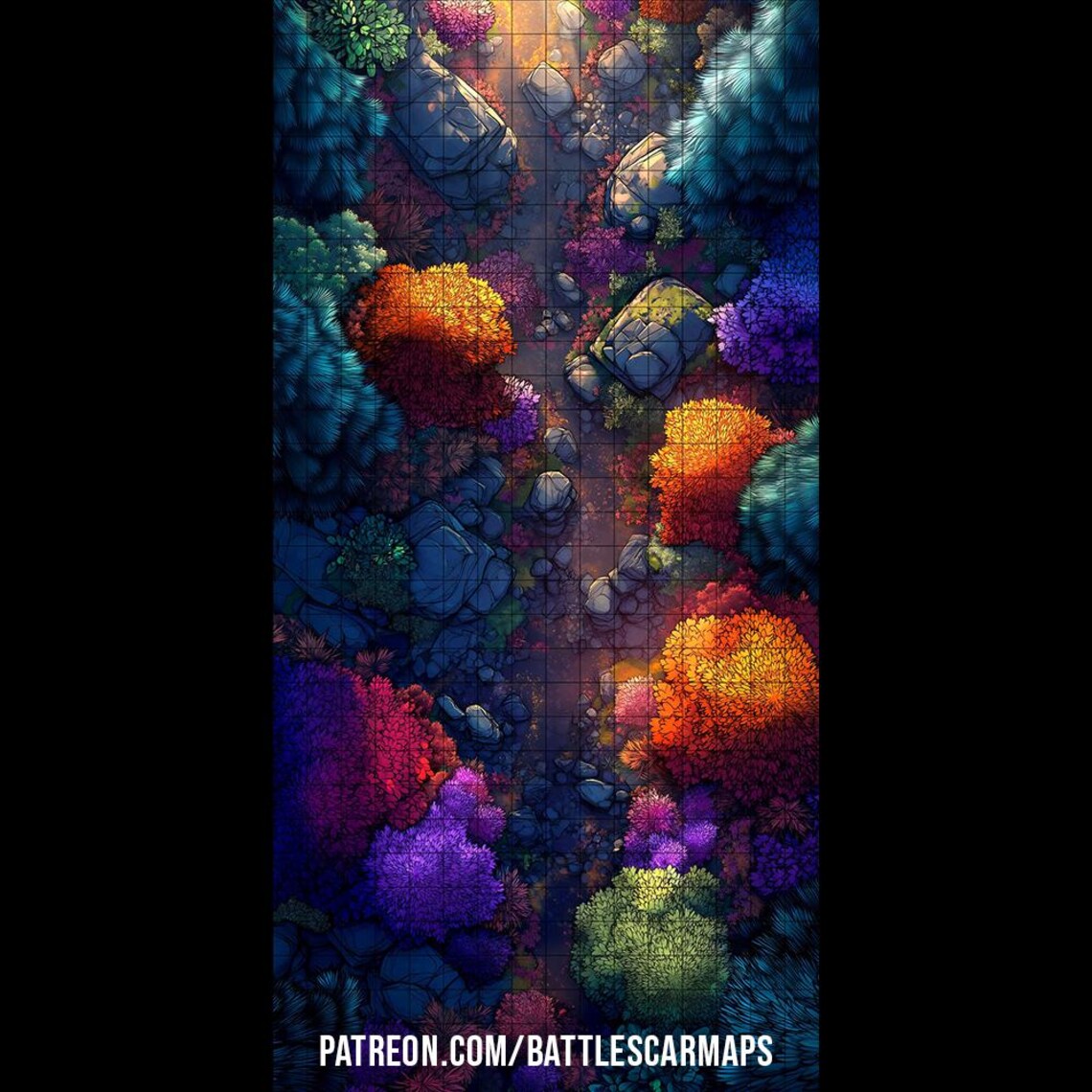 Fey Sunset Battle Map, Dnd Battle Map, D&D, Battlemap, Dungeons and ...