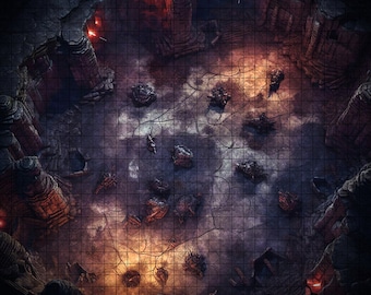 Forest Road Encounter, Dnd Battle Map, D&D, Battlemap, Dungeons and Dragons, 5e, Roll20, Fantasy ...