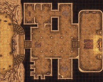 Desert Battle Map, Dnd Battle Map, D&D, Battlemap, Dungeons and Dragons ...