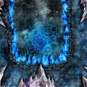 Fire and Ice Battle Map, Dnd Battle Map, D&D, Battlemap, Dungeons and ...