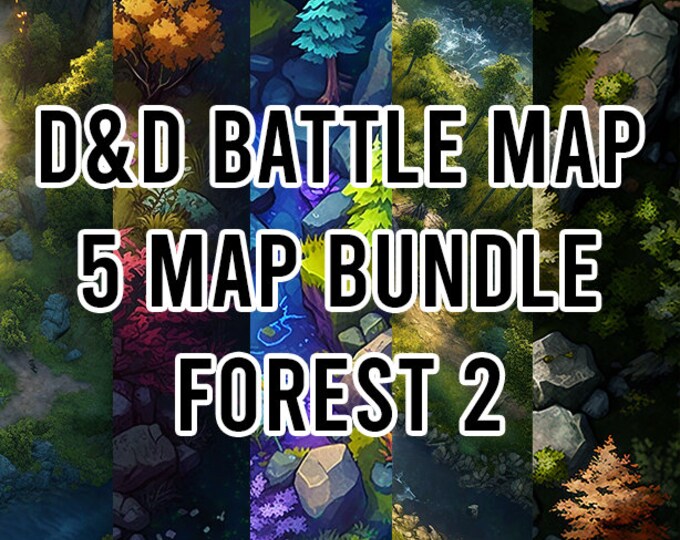Forest Lakeside Battle Map, Dnd Battle Map, D&D, Battlemap, Dungeons ...