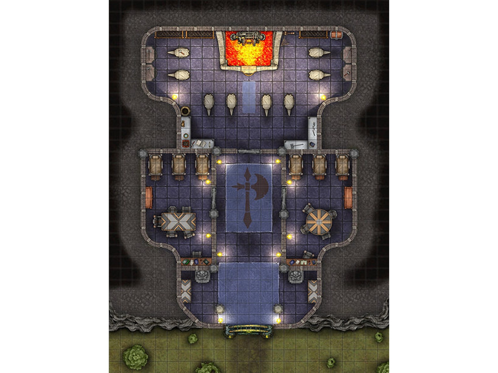 Mountain Forge Battle Map, Dnd Battle Map, D&D, Battlemap, Dungeons and ...