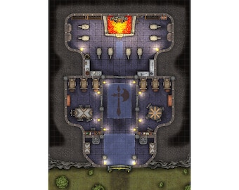 Forest Cottage Battle Map, Dnd Battle Map, D&D, Battlemap, Dungeons and ...