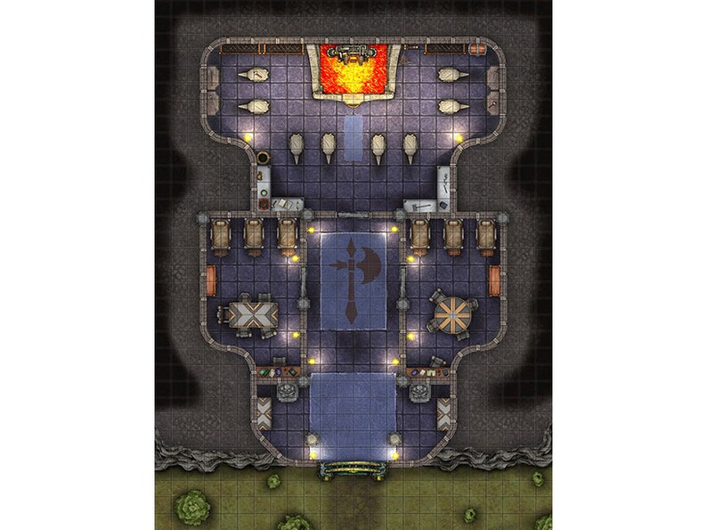 Mountain Forge Battle Map, Dnd Battle Map, D&D, Battlemap, Dungeons and ...