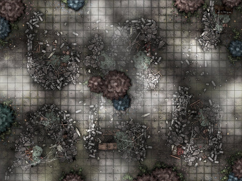 Ruins Battle Map Dnd Battle Map D&D Battlemap Dungeons and - Etsy