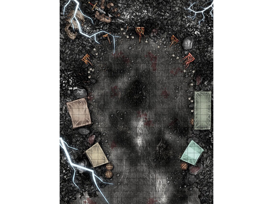 Jagged Arena Battle Map, Dnd Battle Map, D&D, Battlemap, Dungeons and ...