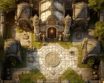 City Gates Battle Map, Dnd Battle Map, D&D, Battlemap, Dungeons and ...