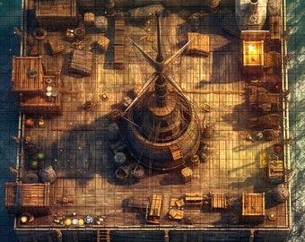 Port Rig 2 Battle Map Dnd Battle Map D&D Battlemap - Etsy Hong Kong