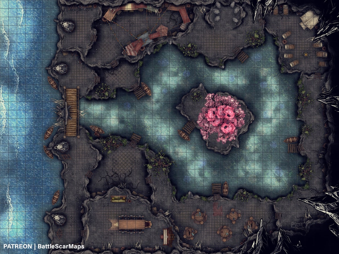 Pirates Guild Hall Battle Map DnD Battle Map D&D Battlemap - Etsy España