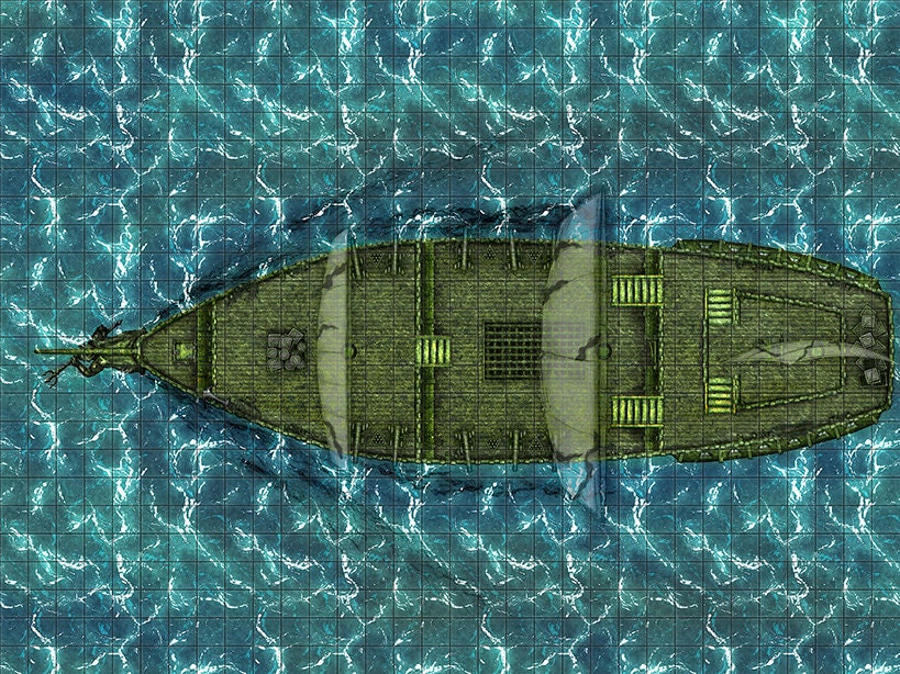 Buy Ghost Ship Battle Map, Dnd Battle Map, D&D, Battlemap, Dungeons and ...