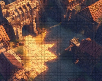 Forest Lakeside Battle Map, Dnd Battle Map, D&D, Battlemap, Dungeons ...