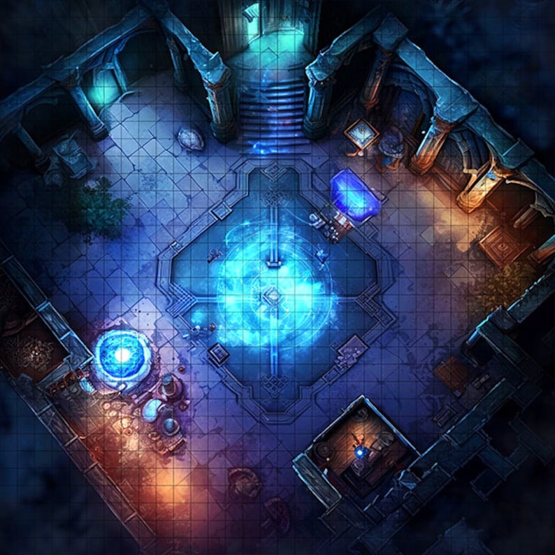 Sanctum Battle Map, Dnd Battle Map, D&D, Battlemap, Dungeons and ...