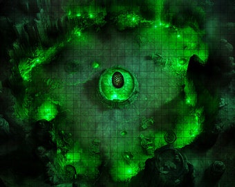 LAVA Worm CAVE Battle Map, Dnd Battle Map, D&D, Battlemap, Dungeons and ...