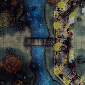 Military Checkpoint Battlemap, Dnd Battle Map, D&D, Battlemap, Dungeons ...