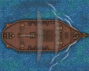 Dnd Battle Mat Ship - Etsy
