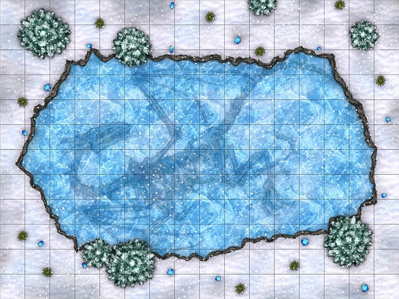 Frozen Grave Battle Map Dnd Battle Map D&D Battlemap - Etsy Finland