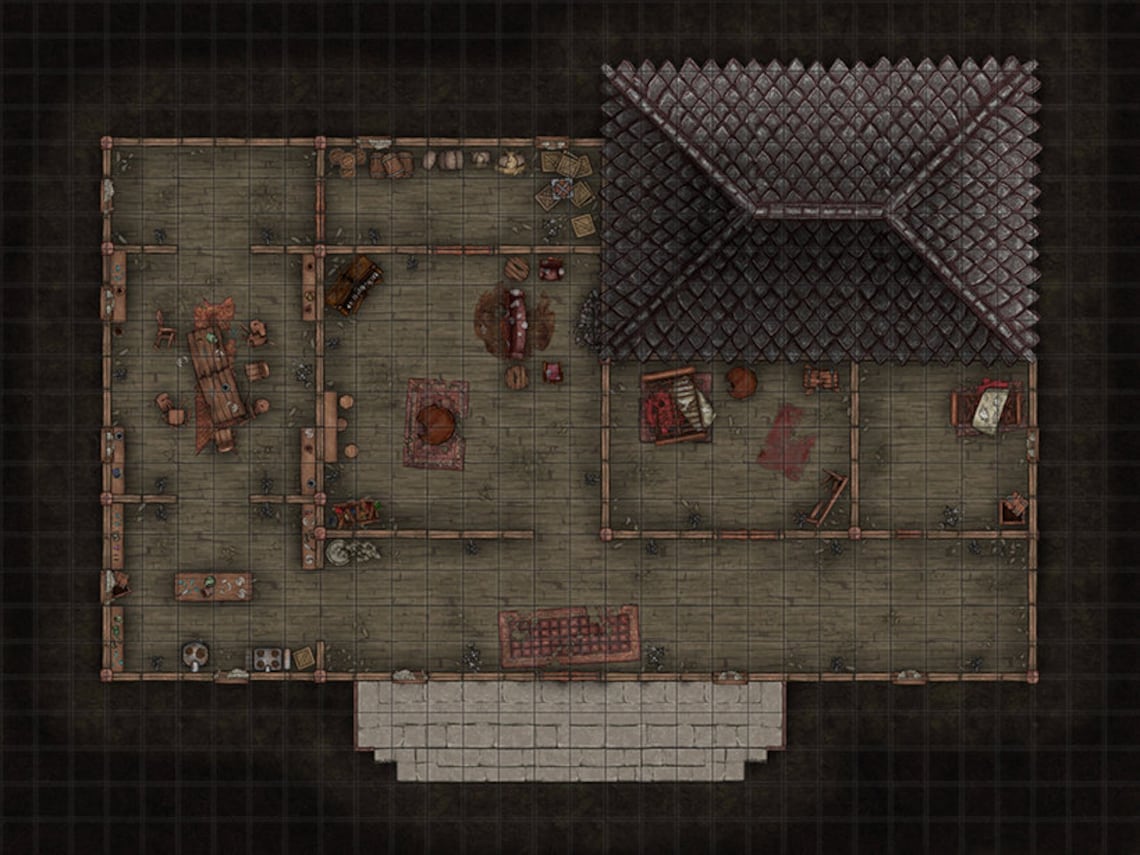 Haunted House Battle Map Dnd Battle Map D&D Battlemap - Etsy UK