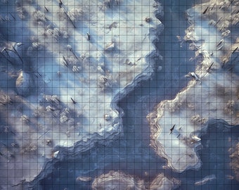 WATER CAVERN Battle Map, Dnd Battle Map, D&D, Battlemap, Dungeons and ...