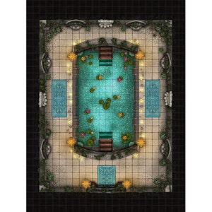 Bath House Battle Map, Dnd Battle Map, D&D, Battlemap, Dungeons and ...