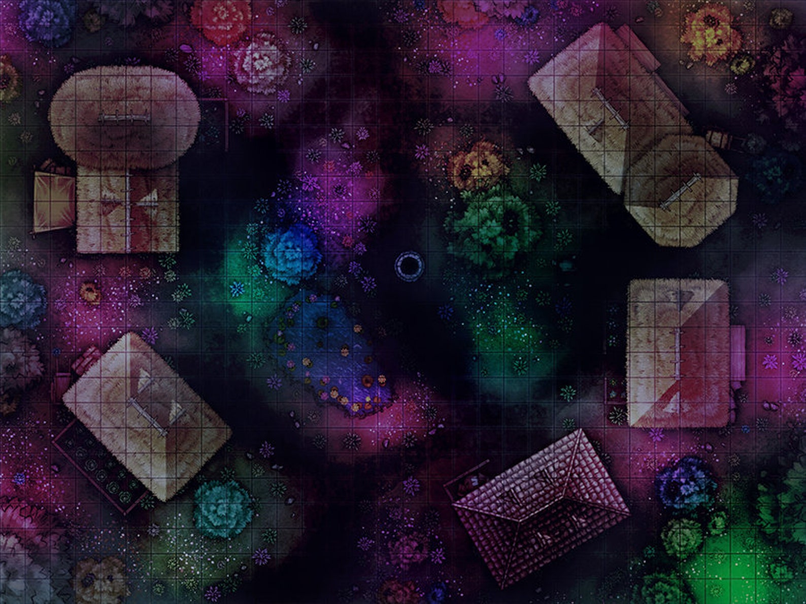 Village Battle Map, Dnd Battle Map, D&D, Battlemap, Dungeons and ...