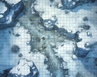 Frozen North Battle Map Dnd Battle Map D&D Battlemap - Etsy