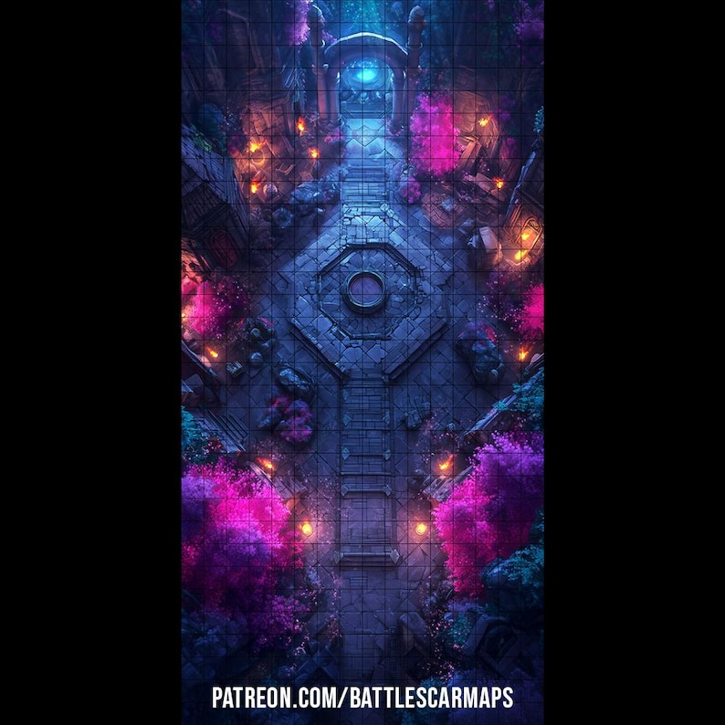 Fey Garden Battle Map, Dnd Battle Map, D&D, Battlemap, Dungeons and ...