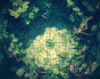 Forest Camp Battle Map, Dnd Battle Map, D&D, Battlemap, Dungeons and ...