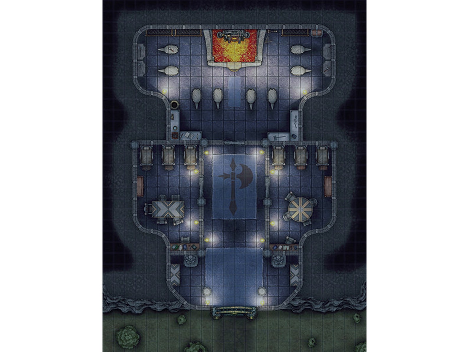 Mountain Forge Battle Map, Dnd Battle Map, D&D, Battlemap, Dungeons and ...