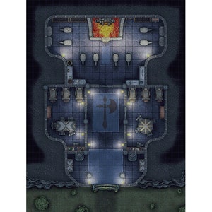 Mountain Forge Battle Map, Dnd Battle Map, D&D, Battlemap, Dungeons and ...