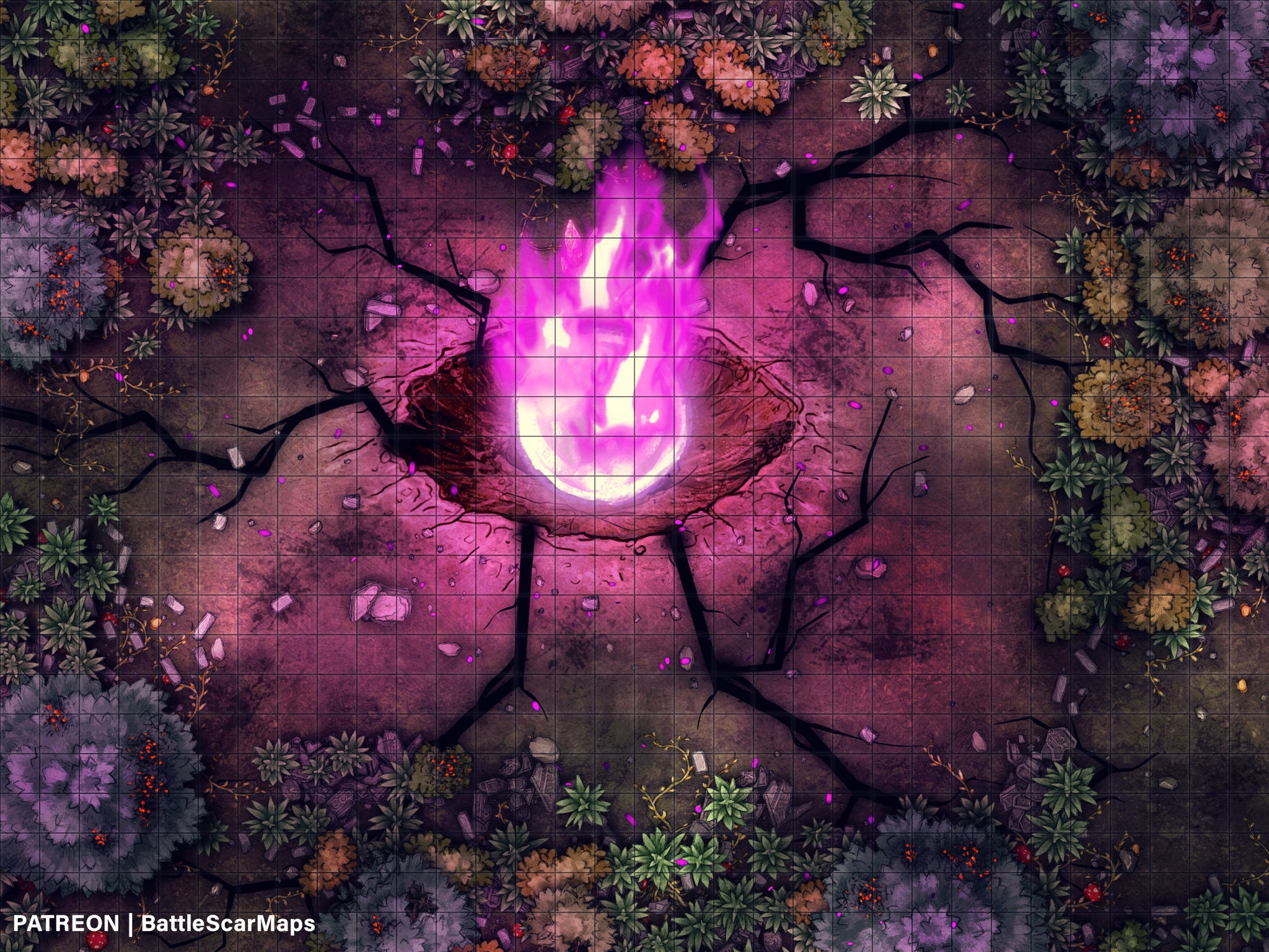 Crater Battle Map Dnd Battle Map D&D Battle Map Battlemap - Etsy Canada