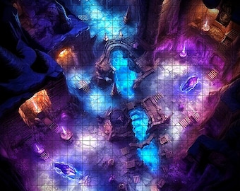 Underdark Ruins Battlemap, Dnd Battle Map, D&D, Battle Map, Dungeons and Dragons, 5e, Roll20 ...