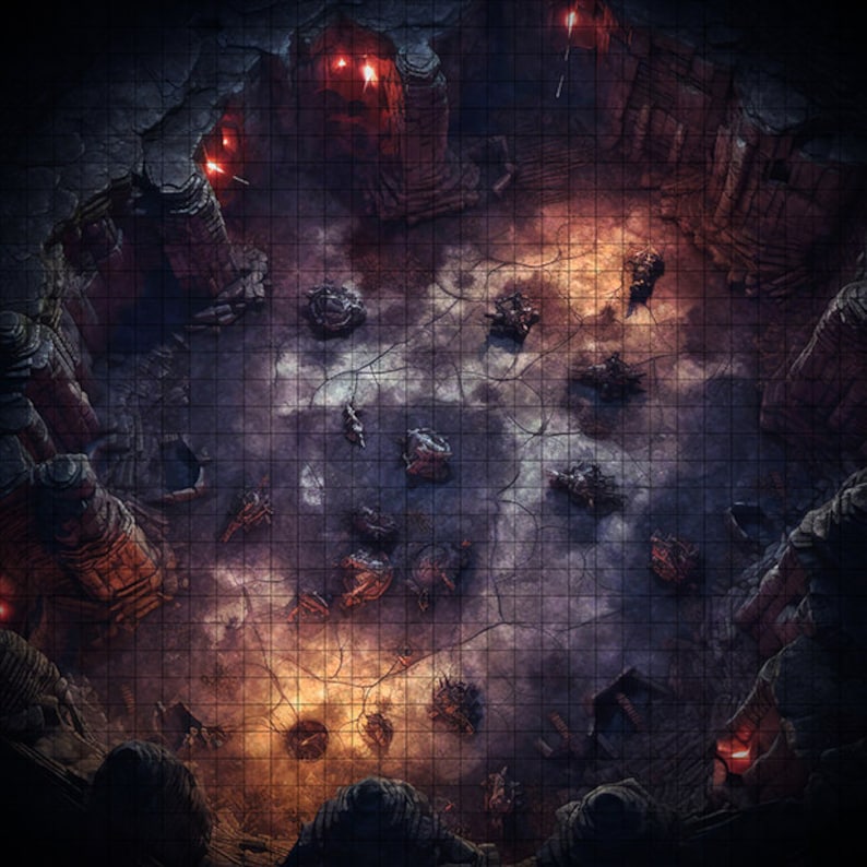 Cave 3 Bundle Battle Map, Dnd Battle Map, D&D, Battlemap, Dungeons and ...