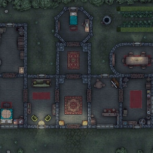 Baron's Manor Battle Map, Dnd Battle Map, D&D, Battlemap, Dungeons and ...