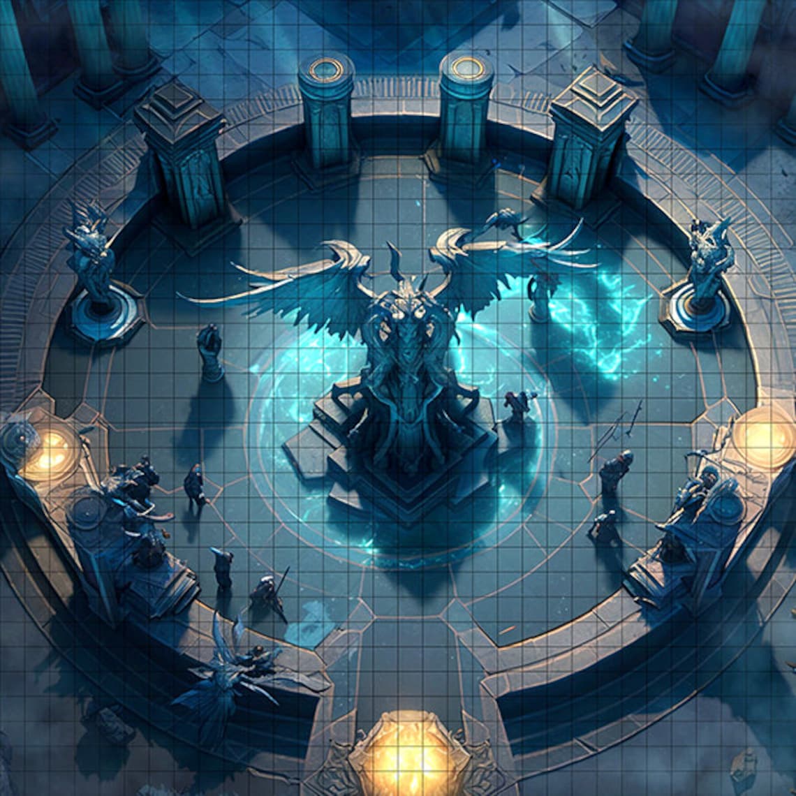 Good and Evil Battle Map, Dnd Battle Map, D&D, Battlemap, Dungeons and ...