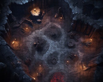 Fort Ruins Battle Map, Dnd Battle Map, D&D, Battlemap, Dungeons and ...