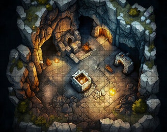 Beach Cove Battle Map, Dnd Battle Map, D&D, Battlemap, Dungeons and ...