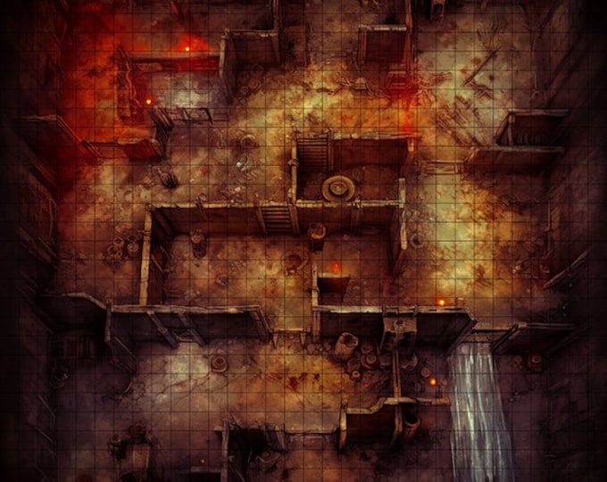 Ancient Maze Battle Map, Dnd Battle Map, D&D, Battlemap, Dungeons and ...