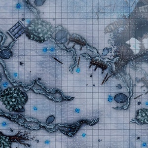Frozen North Battle Map, Dnd Battle Map, D&D, Battlemap, Dungeons and ...