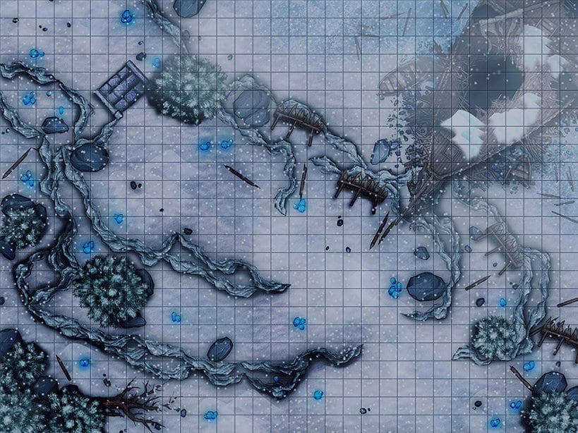 Frozen North Battle Map Dnd Battle Map D&D Battlemap - Etsy UK