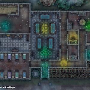Arcane Guild Hall Battle Map, Dnd Battle Map, D&D, Battlemap, Dungeons ...