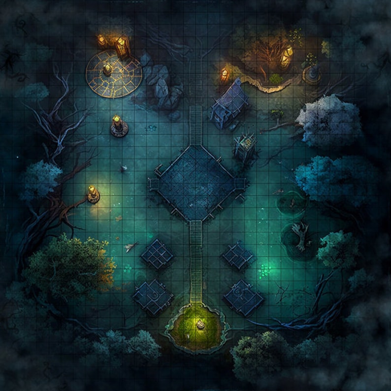 Cryptic Path Battle Map Dnd Battle Map D&D Battlemap - Etsy