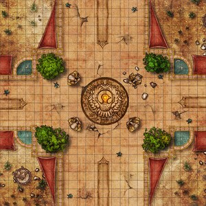 Crossing Paths Battle Map, Dnd Battle Map, D&D, Battlemap, Dungeons and ...