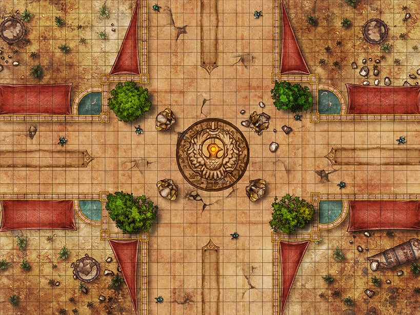 Crossing Paths Battle Map, Dnd Battle Map, D&D, Battlemap, Dungeons and ...