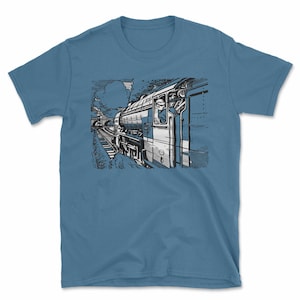 Retro Steam Train T-shirt | Locomotive Model Railway Spotting ...